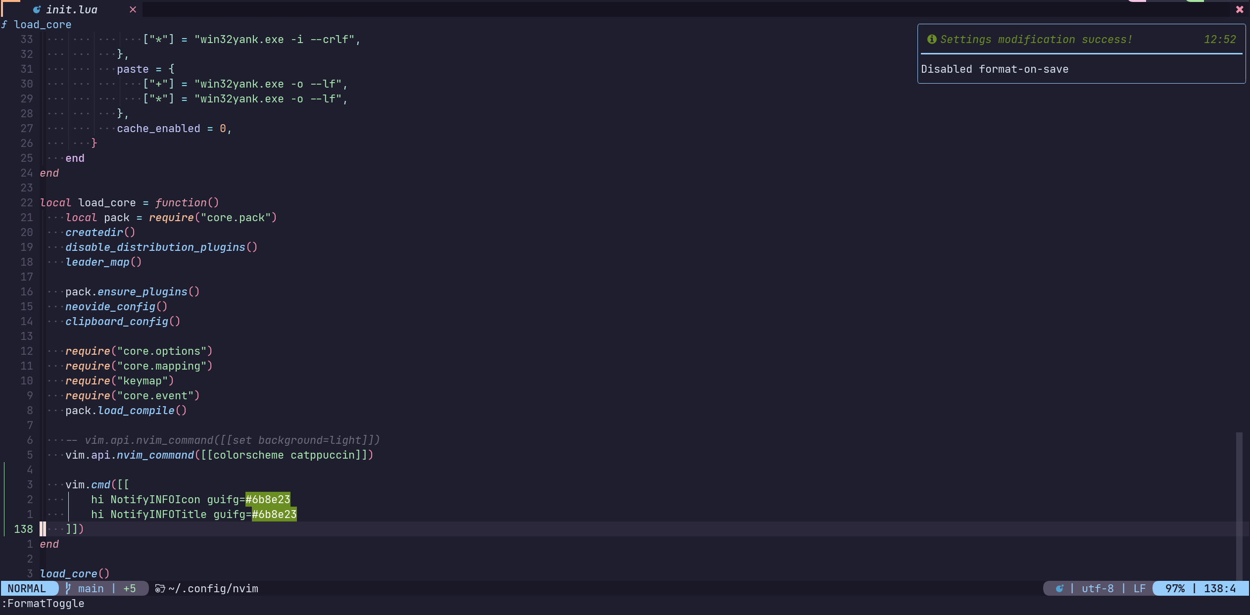 Override hi color of nvim-notify not work · Issue #357 · ayamir/nvimdots · GitHub