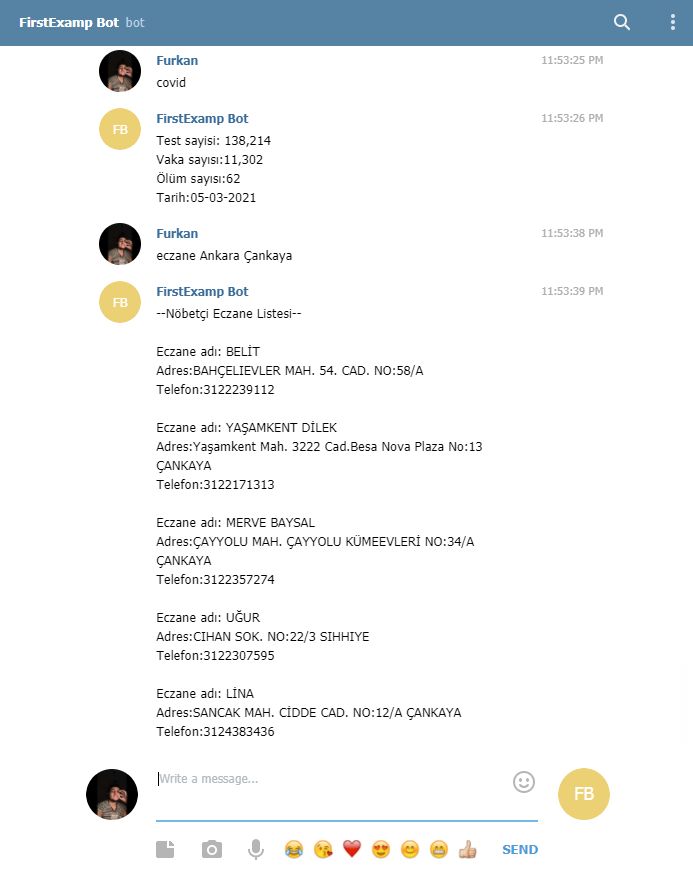 GitHub - furkanyldrmm/php-telegramBot: telegram bot application