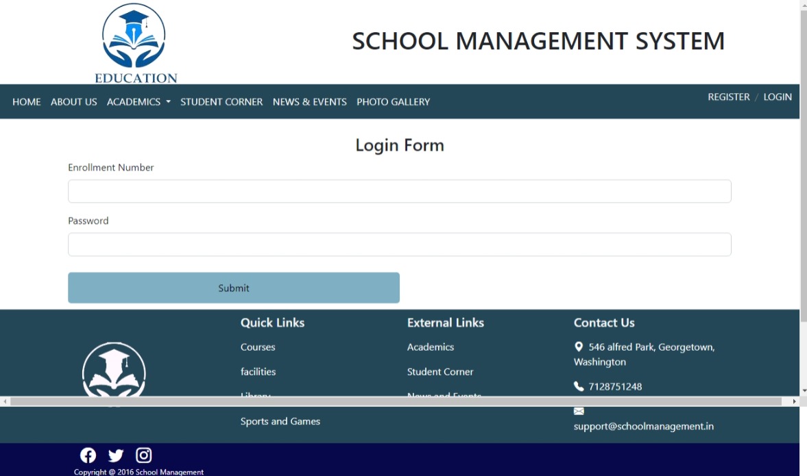 GitHub - himanisr/School_Management_System: School Management System ...