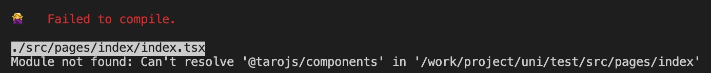 【v3.0.0】 初始化项目 npm run dev:h5 报错 · Issue #6843 · NervJS/taro · GitHub