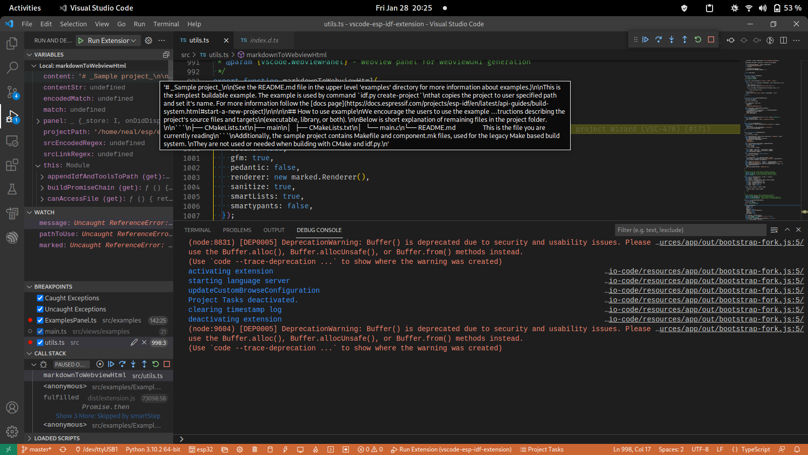 No Readmemd Files Showing For The Examples Vsc 827 · Issue 624