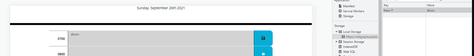 GitHub - oldgraybuzzard/work-scheduler: Simple calendar application that allows a user to save ...