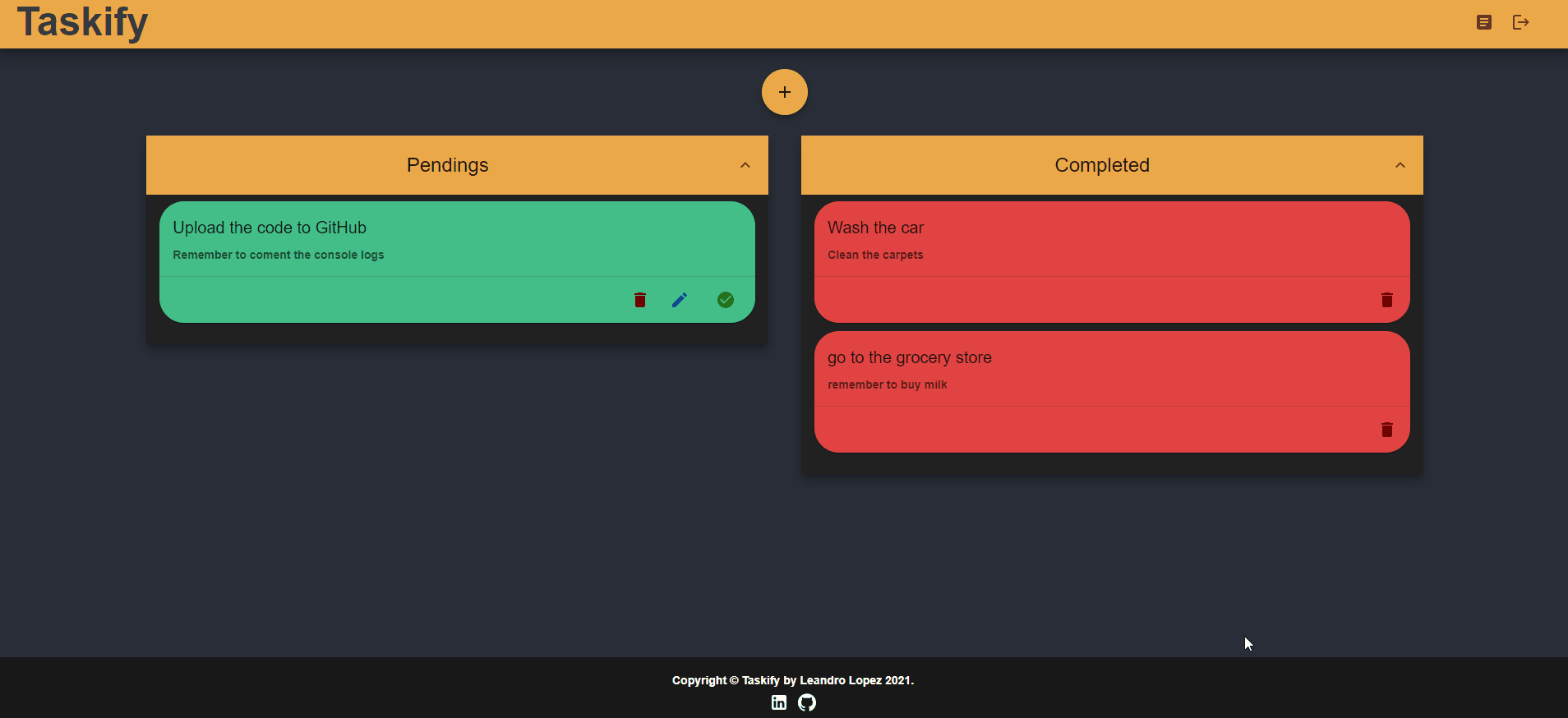 GitHub - LeandroLopezDev/Taskify: An app to keep track of your daily tasks.