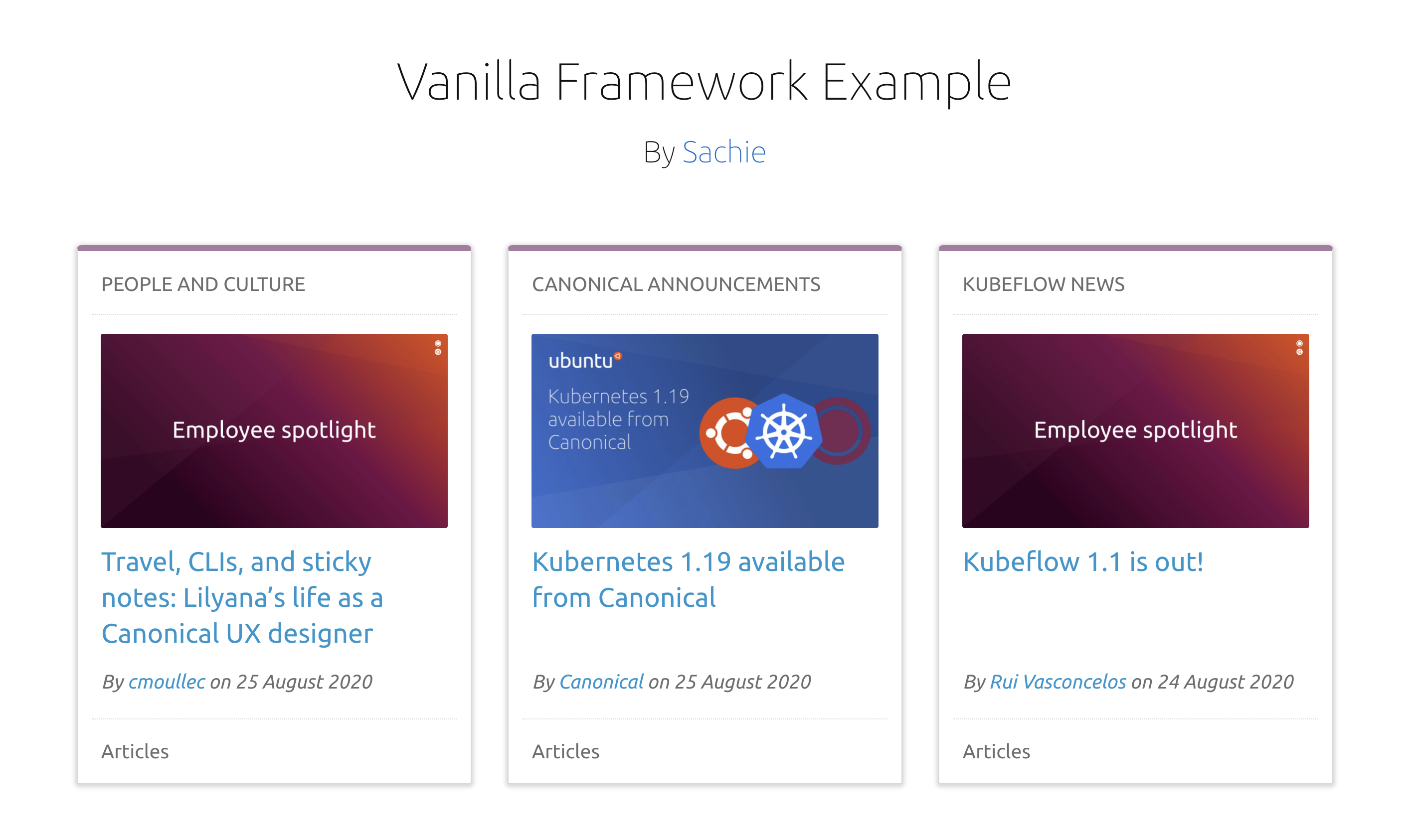 GitHub - sachie/vanilla-framework-example: An example app that uses ... GitHub - sachie/vanilla-framework-example: An example app that uses ...