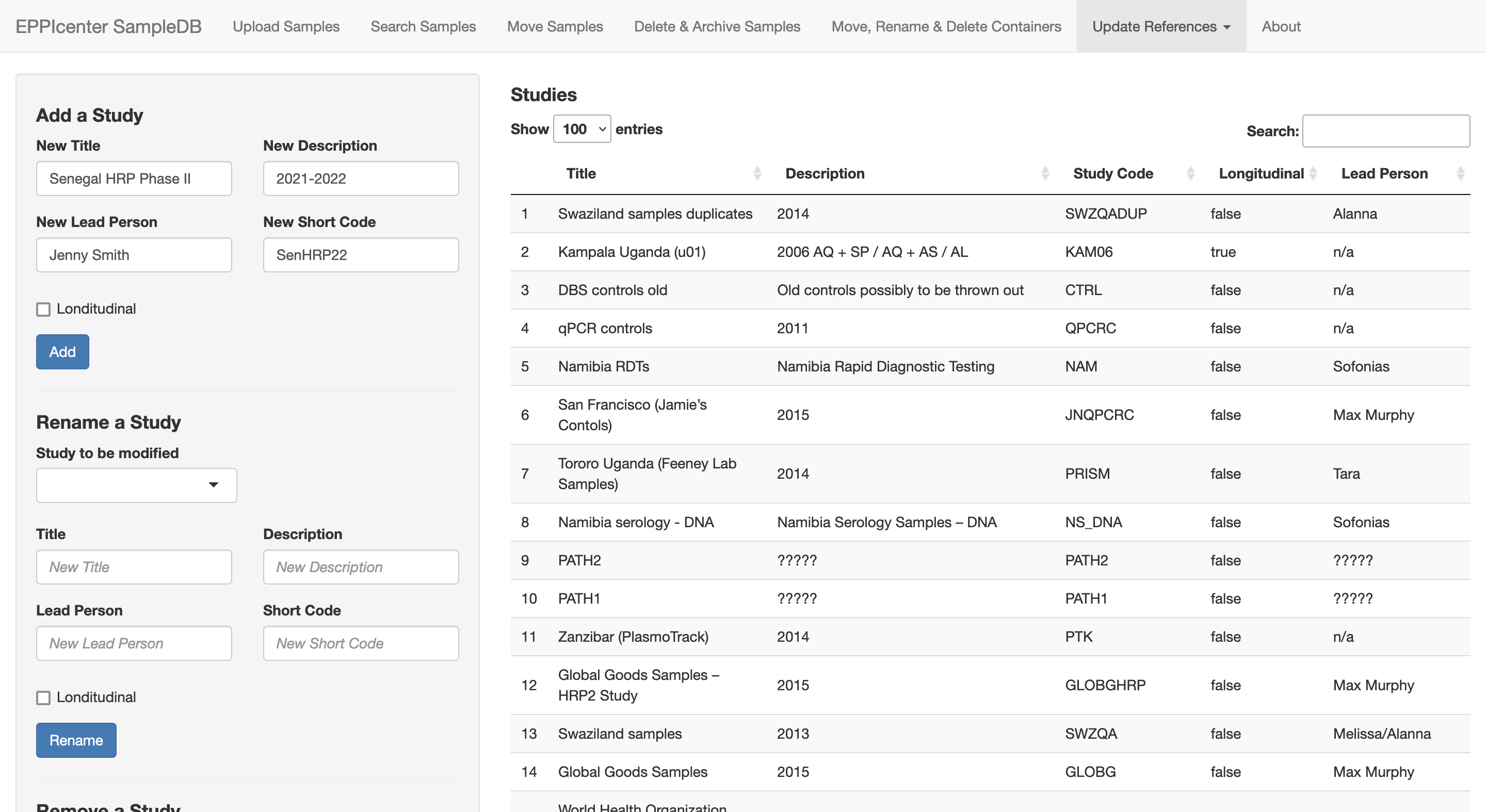 Cannot add a new study · Issue #21 · EPPIcenter/sampleDB-rpackage · GitHub
