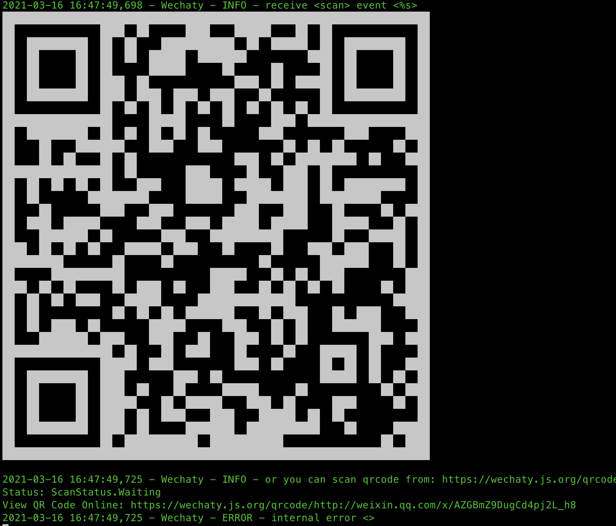 make bot would report "Wechaty - ERROR - internal error " if Mac login wechat · Issue #181 ...