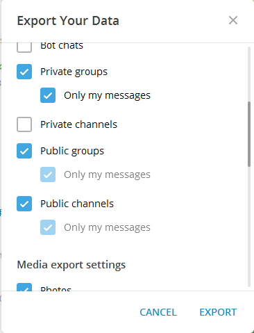 [Question] A question when i want to export chat history · Issue #7311 · telegramdesktop ...