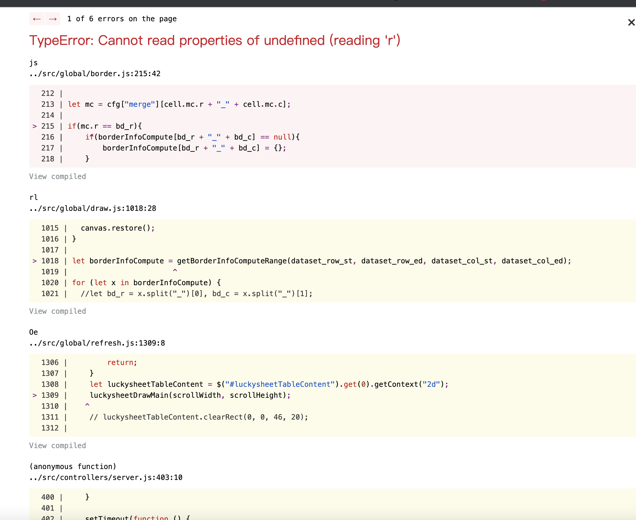 [BUG]发现了个bug · Issue #1045 · dream-num/Luckysheet · GitHub