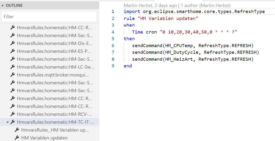 Outline view does not work as expected · Issue #129 · openhab/openhab-vscode · GitHub