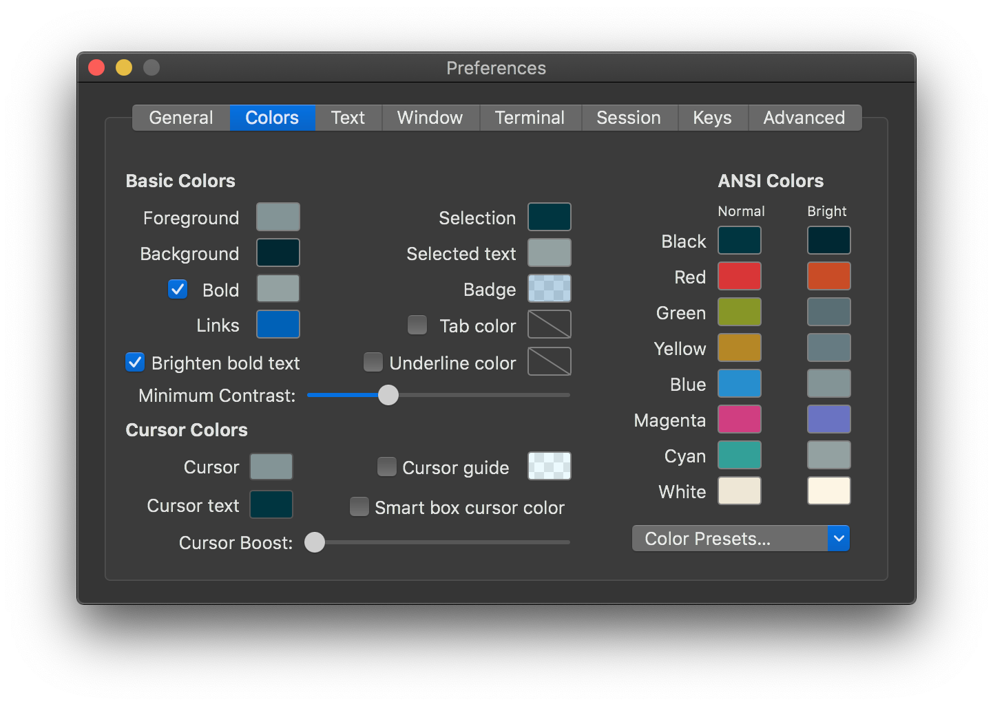 Text is unreadable with Solarized Dark theme in iTerm2 because colors are similar to background ...