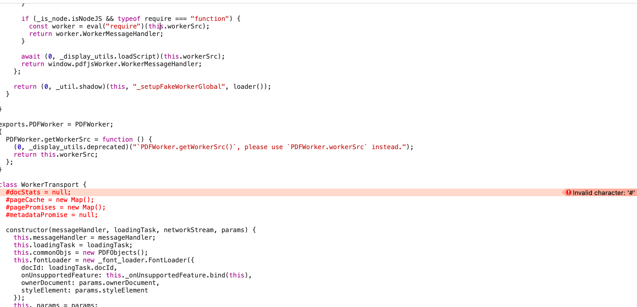 Mobile Safari Invalid Character · Issue 15164 · Mozillapdfjs · Github