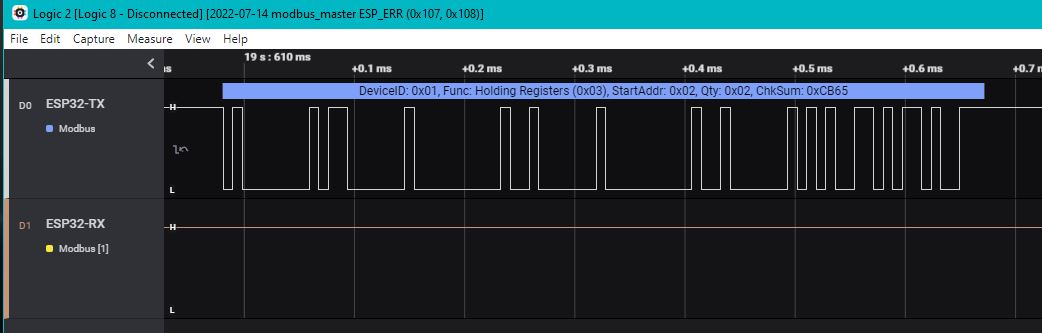 Master Modbus RTU transmission failure (GLITCH) with Wifi STA connection (IDFGH-7824) · Issue ...