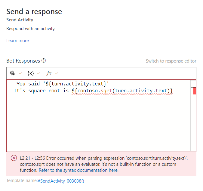 Bot Framework Composer doesn't recognize custom function · Issue #6473 · microsoft/BotFramework ...