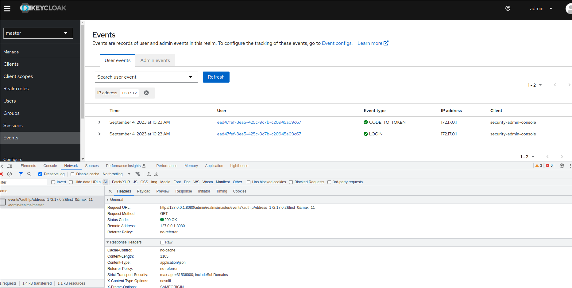 Events filter by IP Address not working · Issue #22923 · keycloak ...