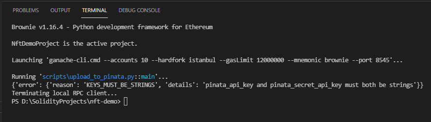 Lesson 11 Pinata Api Keys Error · Issue 316 · Smartcontractkitfull Blockchain Solidity Course 1120