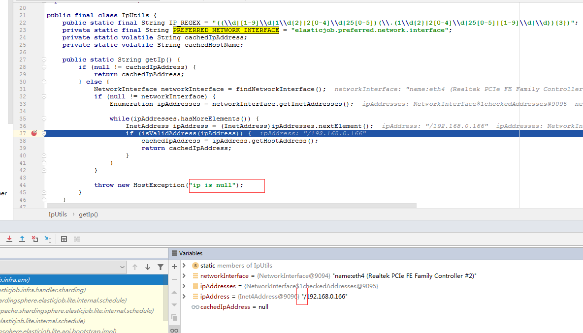 Class 'IpUtils' has a bug ? · Issue #1365 · apache/shardingsphere-elasticjob · GitHub