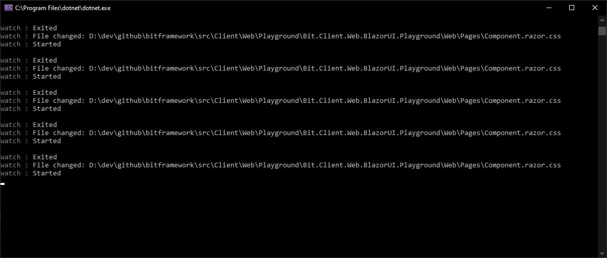 Watch mode keeps getting restarted because of continuous change in Component.razor.css! · Issue ...