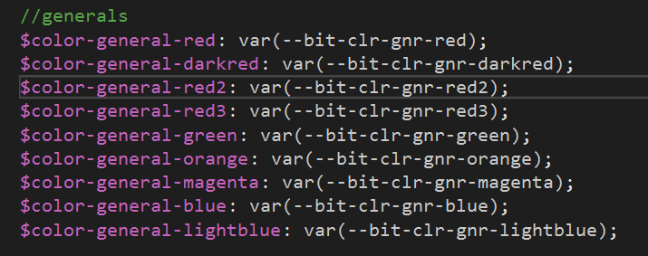 Revisit the general color css variables · Issue #4391 · bitfoundation ...