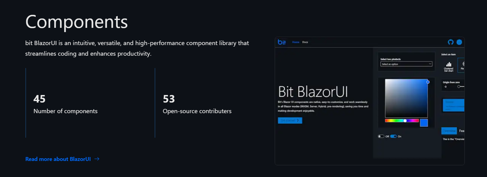 Old Image Of The `bit Blazorui` Project On The Home Page Of The Platform Website · Issue 5496