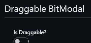Update the title of the `Draggable BitModal` section of the `Modal` demo page · Issue #5675 ...