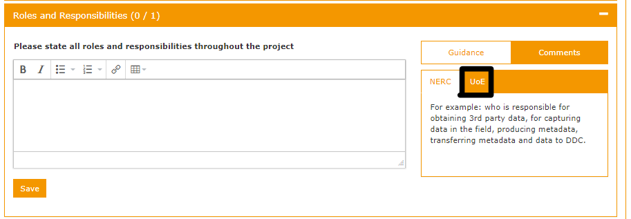 Guidance/Comments sections not accessible · Issue #1444 · DMPRoadmap/roadmap · GitHub