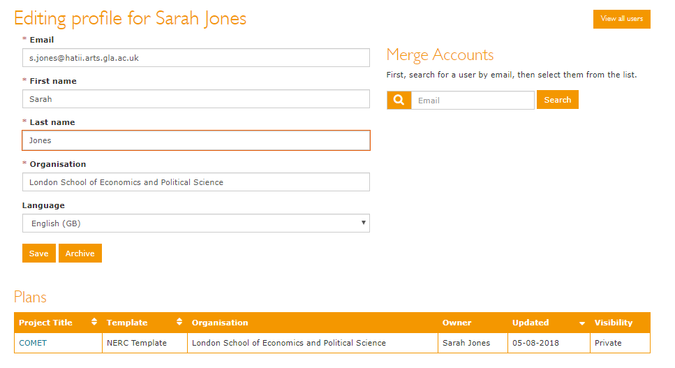 Add Orcid/Shibboleth display to admin display of user-accounts · Issue #2353 · DMPRoadmap ...