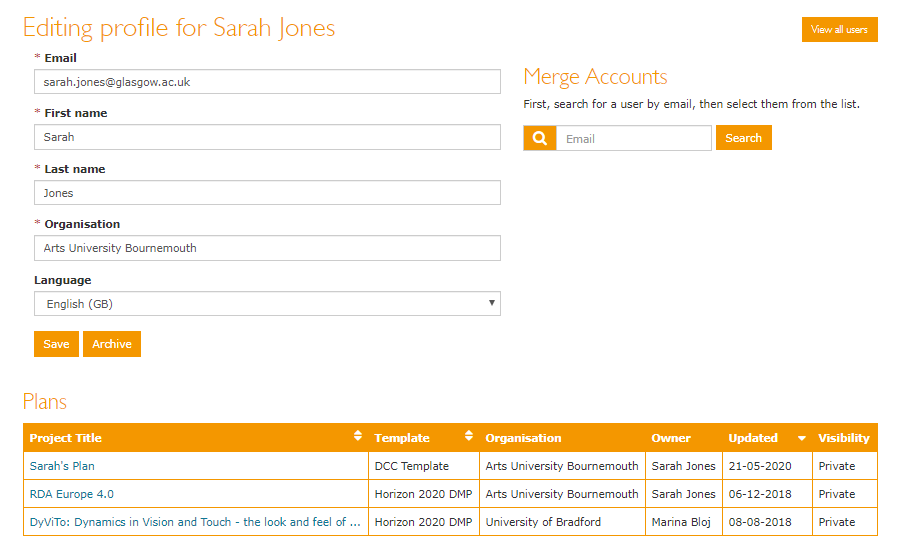 Add Orcid/Shibboleth display to admin display of user-accounts · Issue #2353 · DMPRoadmap ...