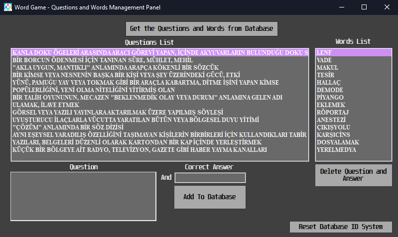 GitHub - emiribrahimoglu/WordGame: A project I made for a lesson.