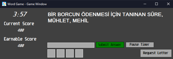 GitHub - emiribrahimoglu/WordGame: A project I made for a lesson.