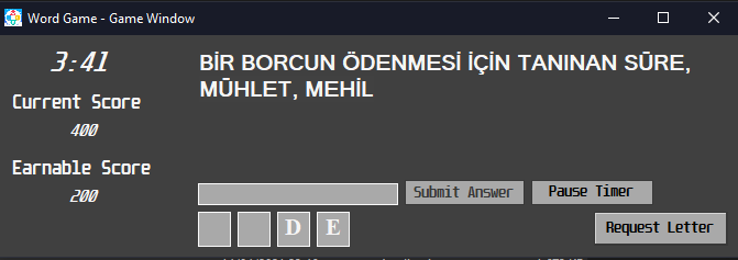 GitHub - emiribrahimoglu/WordGame: A project I made for a lesson.