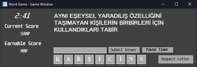 GitHub - emiribrahimoglu/WordGame: A project I made for a lesson.