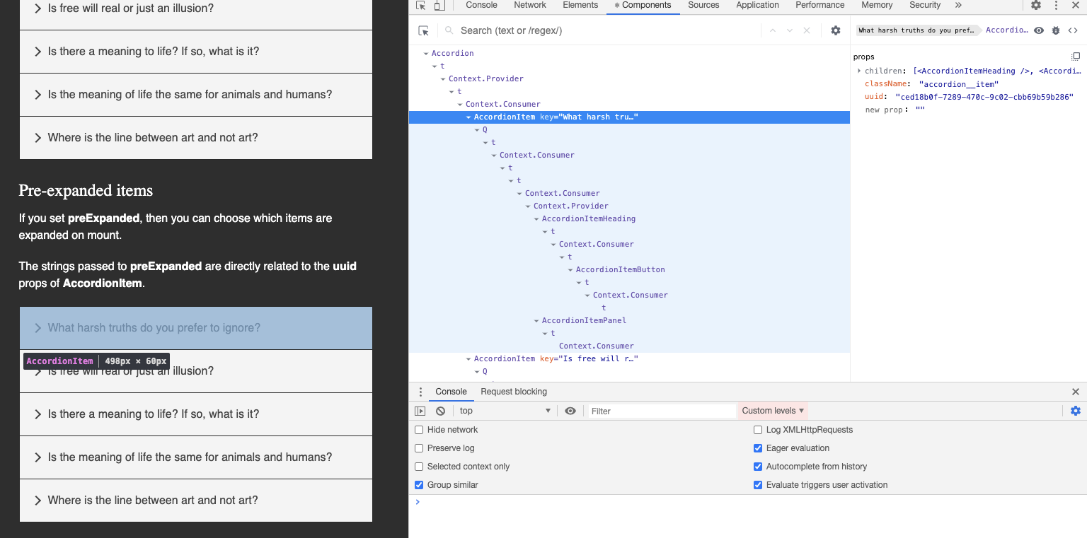 Preexpanded Doesn T Work · Issue 278 · Springload React Accessible Accordion · Github