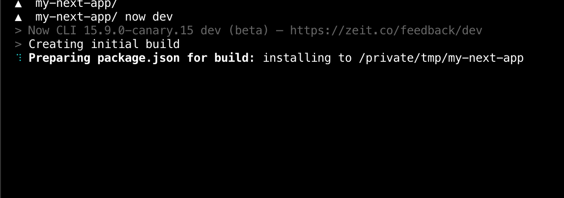 Potentially Get Rid Of Preparing X For Build In Now Dev · Issue 2616 · Vercelvercel · Github 