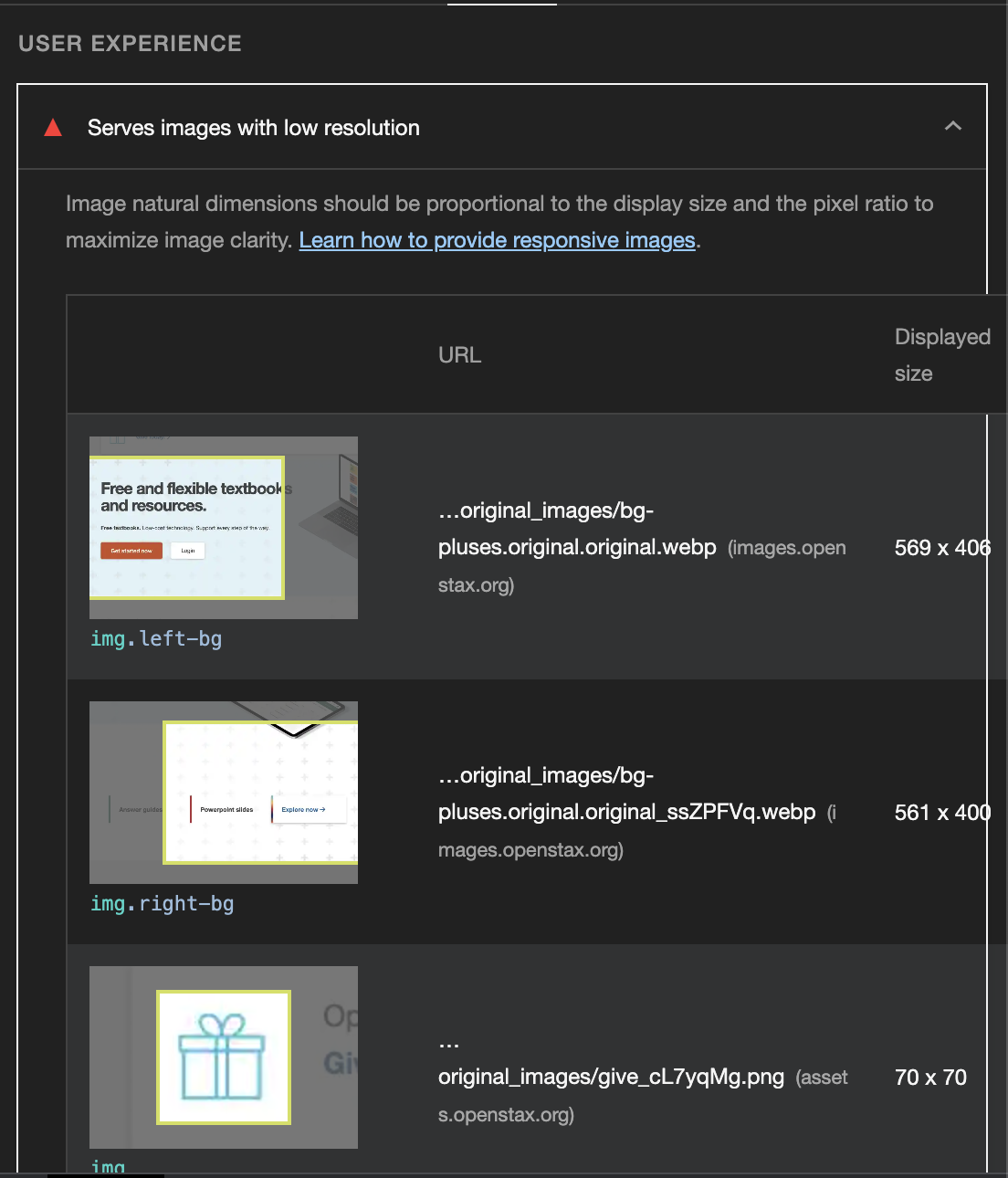 Lighthouse Score Improvement · Issue 2401 · Openstaxos Webview · Github 