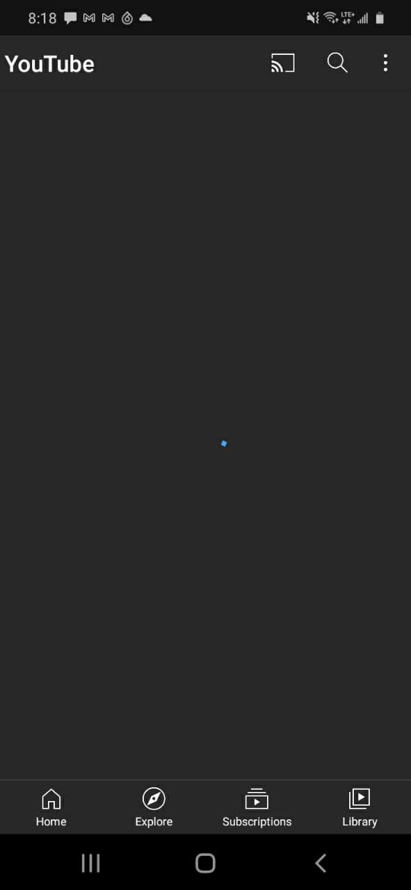 YouTube Apllication Stuck in theHomepage loading screen after logging ...