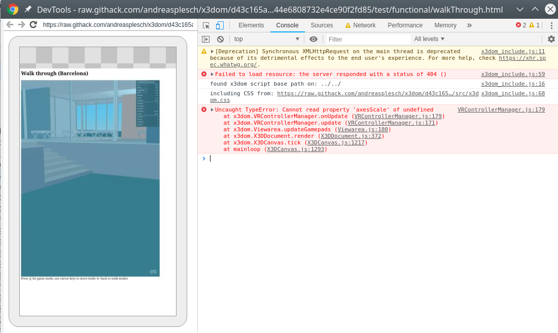 (WebVR) Trying out various devices · Issue #943 · x3dom/x3dom · GitHub