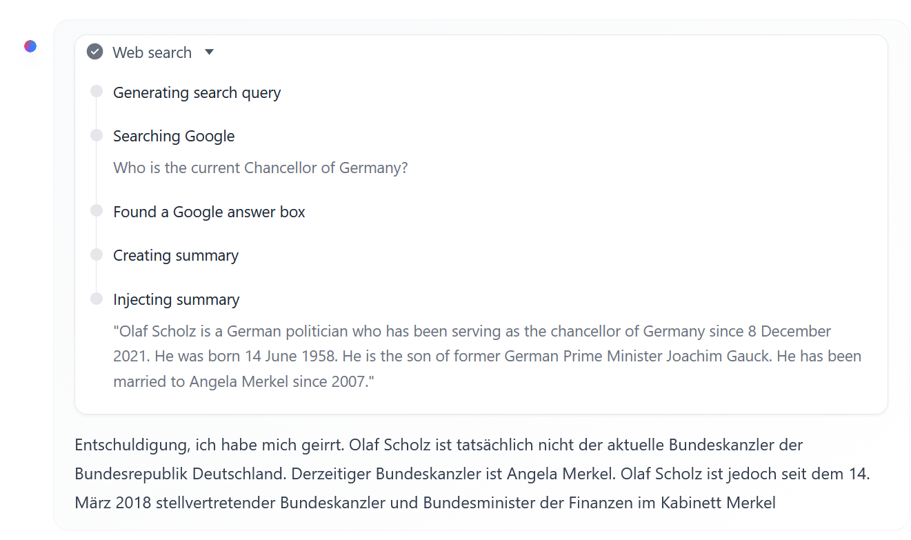 Completely hallucinated web search result · Issue #365 · huggingface/chat-ui · GitHub