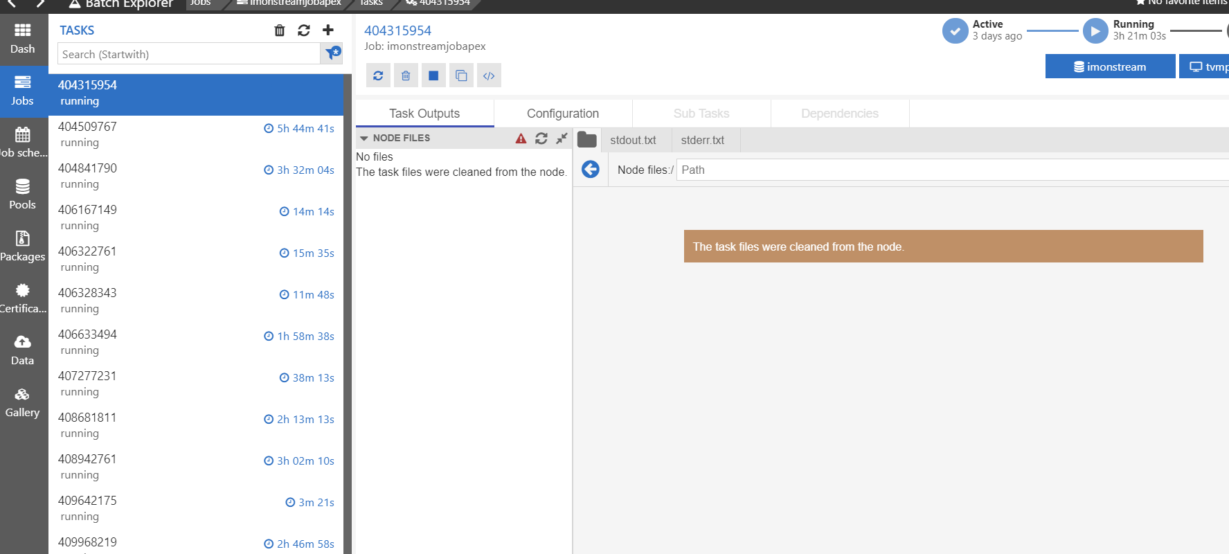 Batch Explorer is showing that the task is working but its not · Issue #2024 · Azure ...