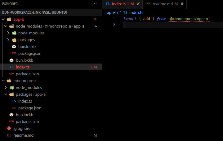 Bun Link Of A Package Inside A Workspace Resolves Into A Link To The Workspace Itself Instead Of 