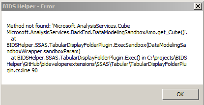 Tabular Display Folders Error · Issue #90 · BIDeveloperExtensions/bideveloperextensions · GitHub