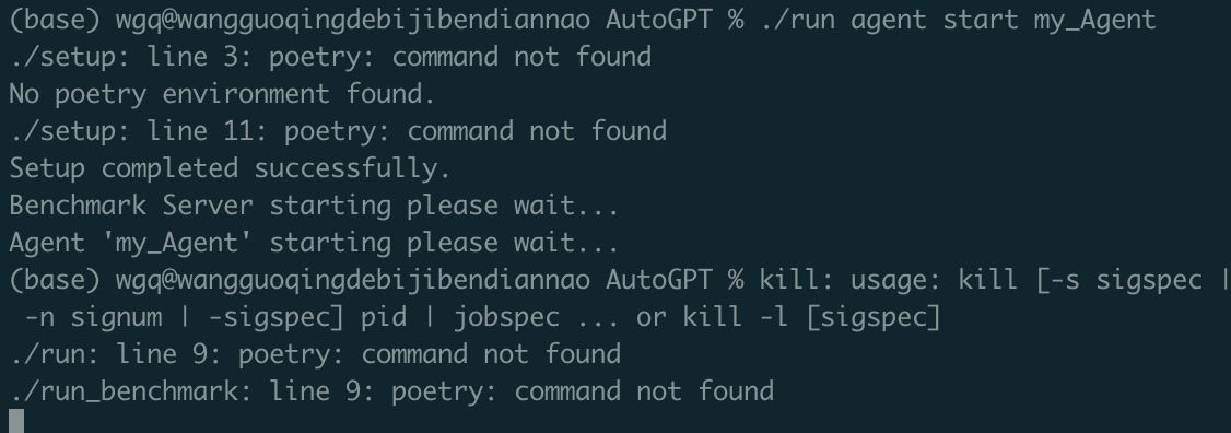 A question about poetry when ./run agent start my_Agent · Issue #6034 · Significant-Gravitas ...