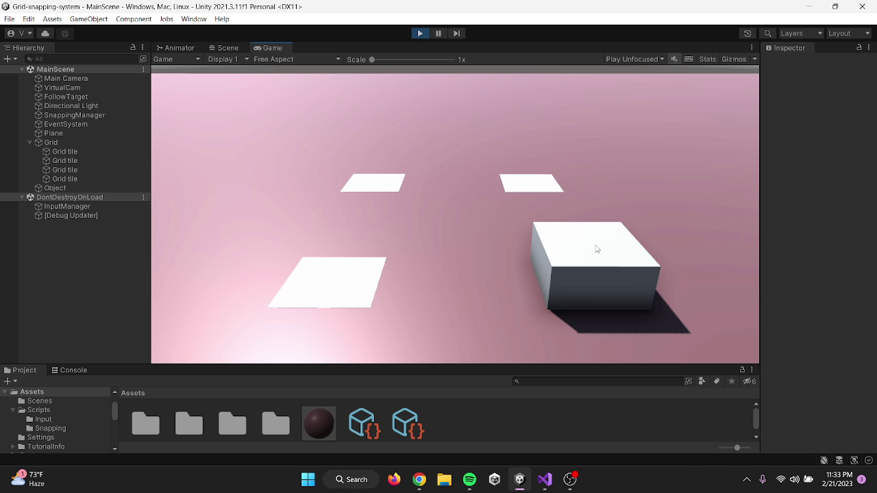 Github Mr Honey Game Devgrid Snapping System Unity 