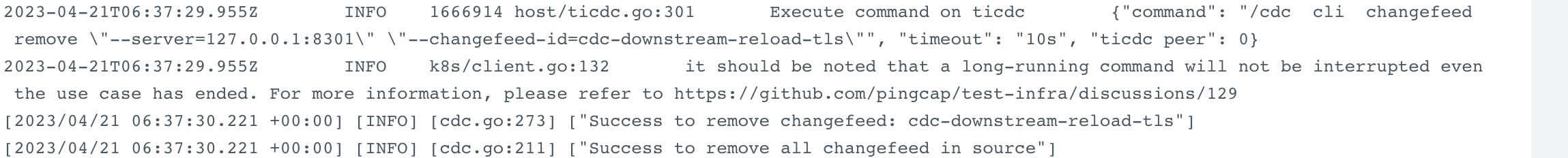 cdc get api does not work as expected · Issue #8829 · pingcap/tiflow · GitHub