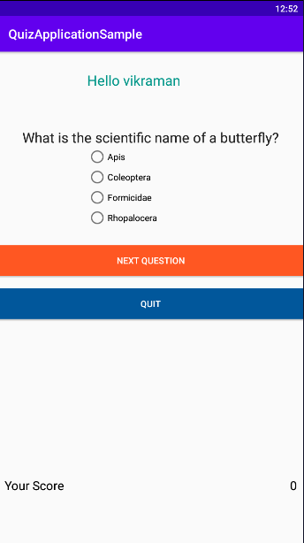 GitHub - vikraman-lab/QuizApplicationSample: QuizappSample