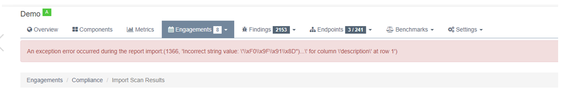 trufflehog import scan report error · Issue #5912 · DefectDojo/django-DefectDojo · GitHub