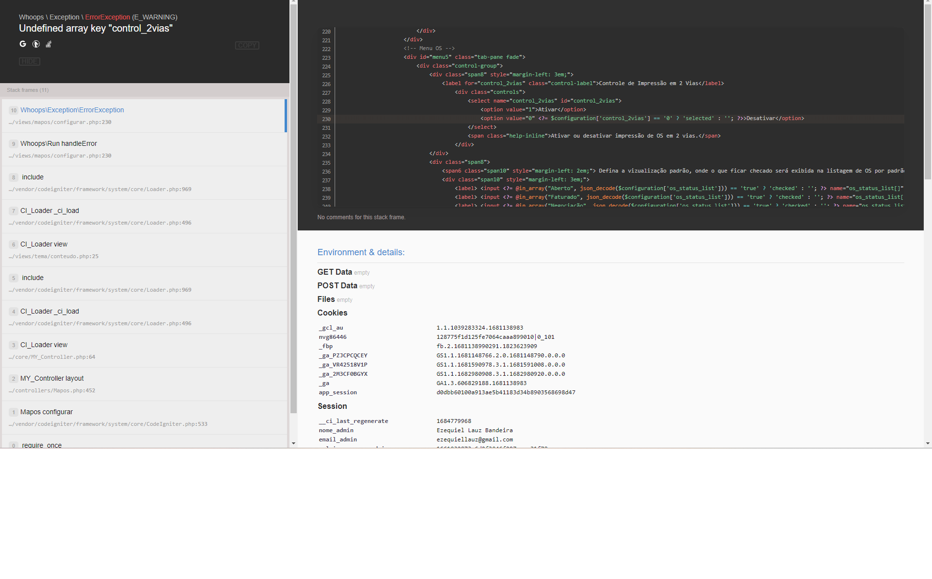Erro ao atualizar para versão 4.40 · Issue #2125 · RamonSilva20/mapos · GitHub