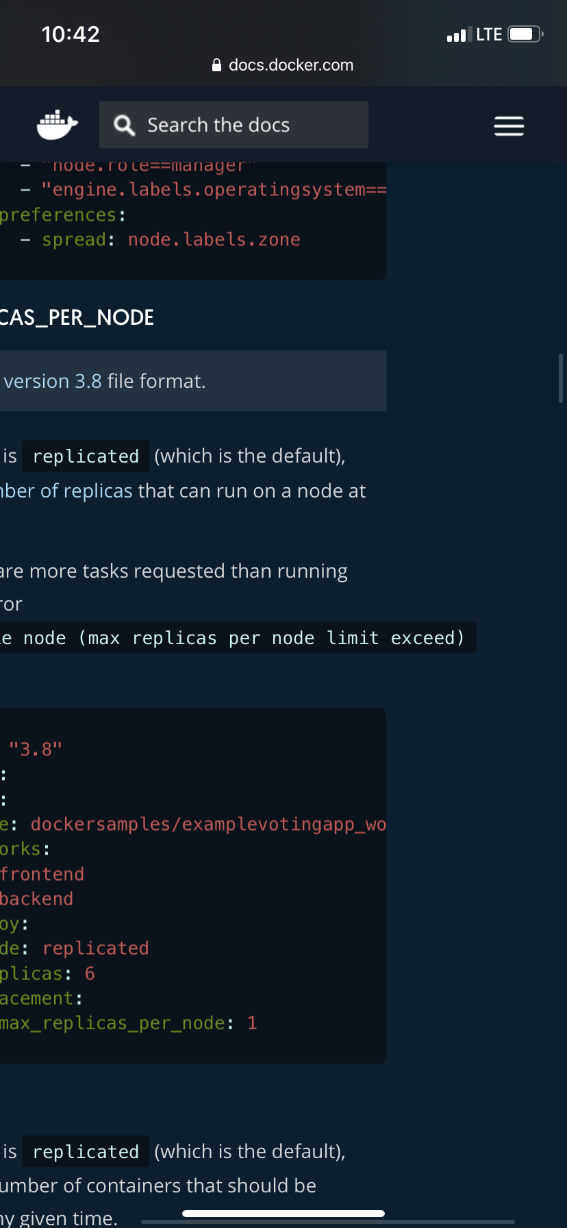 Compose file reference mobile view bug · Issue #11302 · docker/docs · GitHub