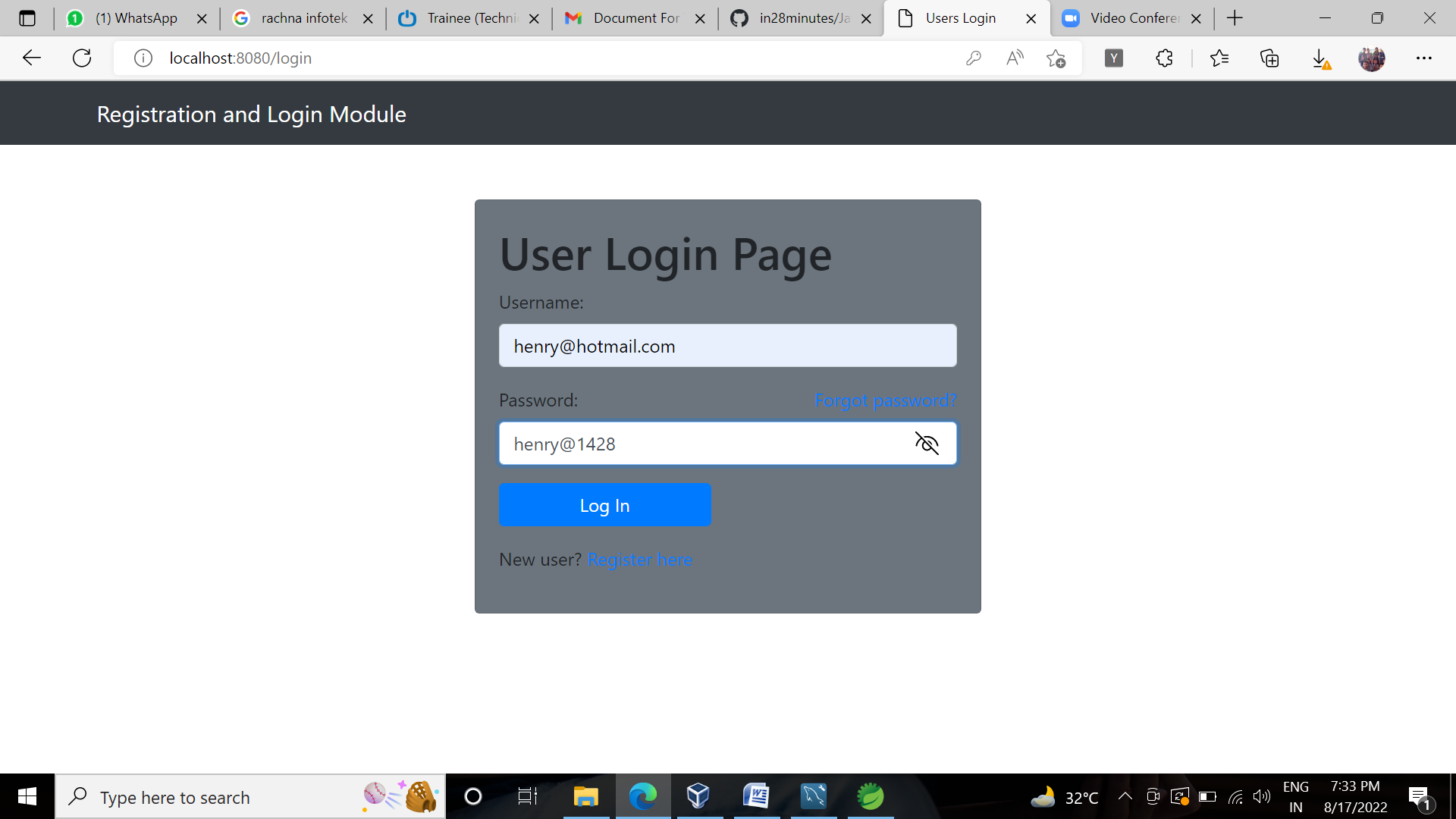 GitHub - chiri-mukesh/users-registration-erp: Spring boot project for user registration using ...