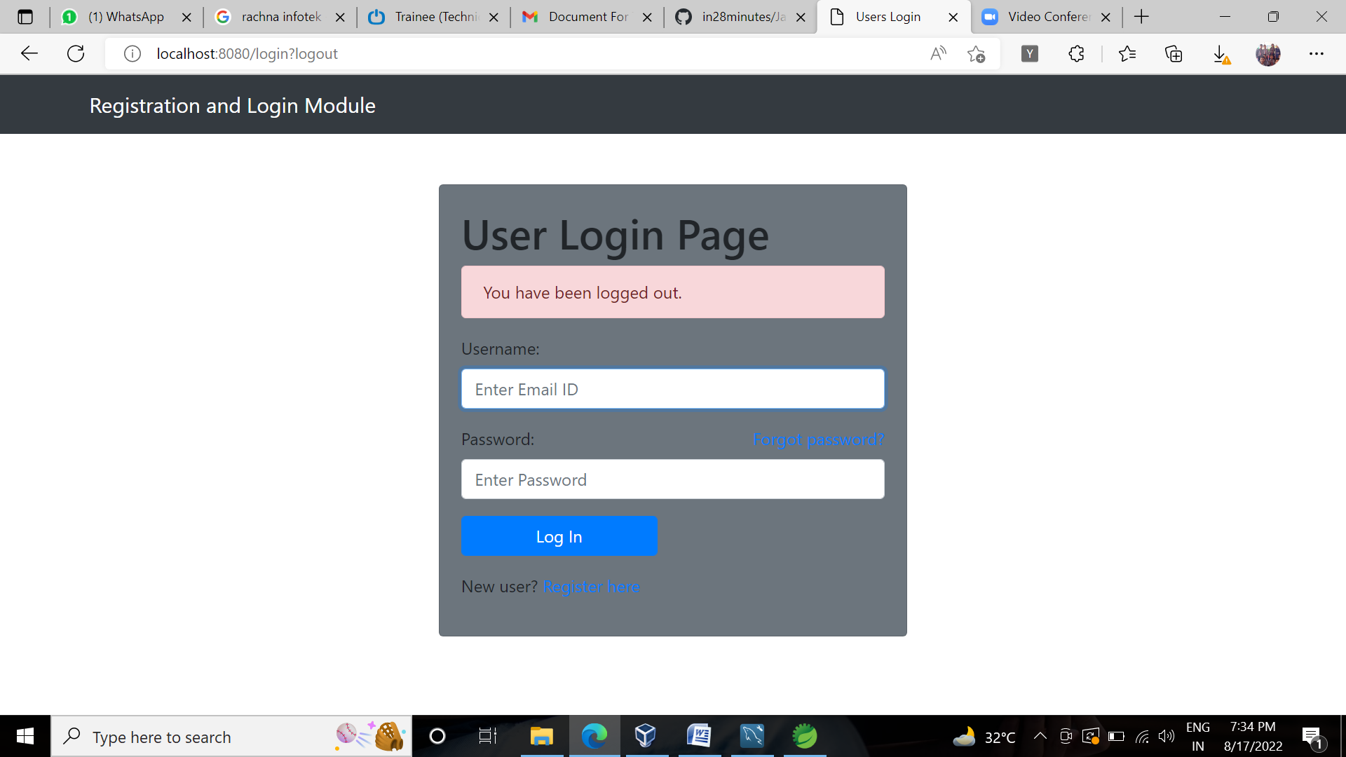 GitHub - chiri-mukesh/users-registration-erp: Spring boot project for user registration using ...