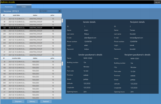 GitHub - CodeTypo/Paczkamaty_JavaFX: A project created in JavaFX. Application designed to manage ...